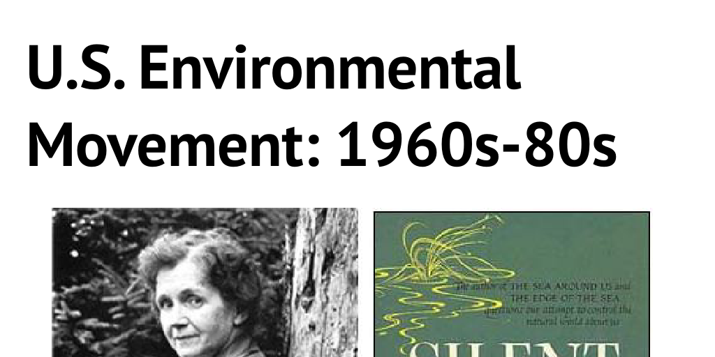 U.S. Environmental Movement: 1960s-80s by Grace Bucking - Infogram
