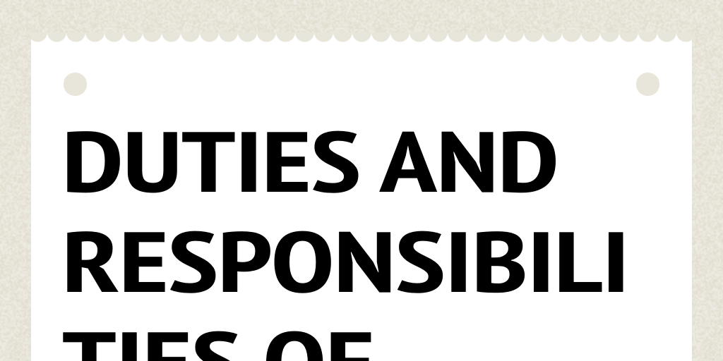 Duties And Responsibilities Of Citizens by alexsanchez1080 - Infogram